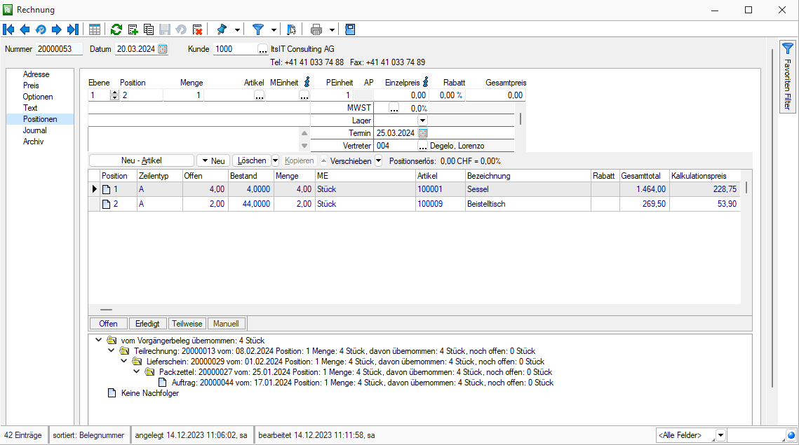 Auftrag – SelectLine Business Software - selectline.ch DE